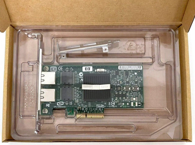 HP GIGABIT DUAL PORT GIGABIT ETHERNET PCIe NIC Card EXPI9402PT NC360T ...
