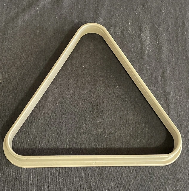 VINTAGE CREAM PLASTIC Billiards Pool Table Ball Rack Triangle Rack $12. ...