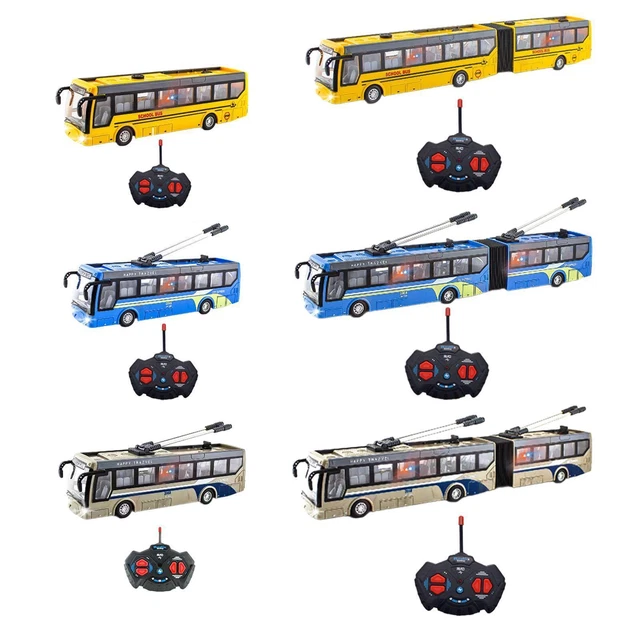 RADIO REMOTE CONTROL Bus Play Bus 1/32 Opening Doors RC Cars Gifts ...