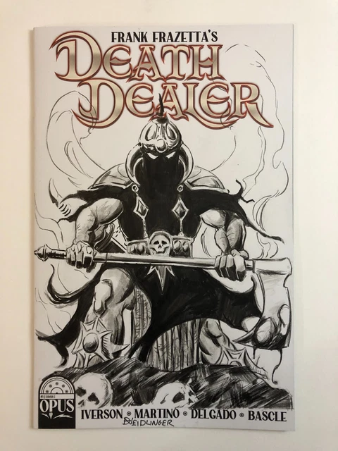 COUVERTURE CROQUIS ART original vierge, Death Dealer par Dan Neidlinger ...