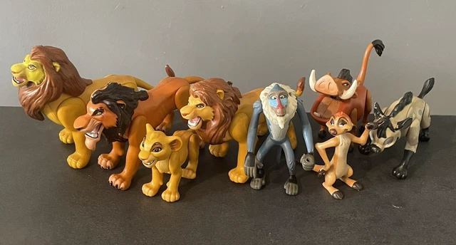 LION KING ACTION Figure Bundle Scar Simba Timon Pumbaa Mufasa Mattel ...
