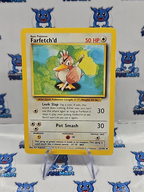POKÉMON FARFETCH'D BASE Set 27/102 MP $1.40 - PicClick CA