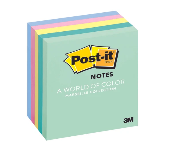 POST-IT NOTES, 3X3 in, 5 Pads, Sticky Notes, Pastel Colors $8.99 - PicClick