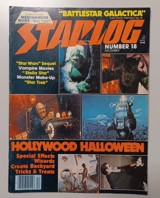 STARLOG MAGAZINE #18, O'Quinn Studios, Dec 1978, Hollywood Halloween ...