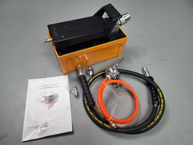 Oil Press Machine 10000 PSI Air Over Hydraulic Foot Pump – 1.6L Tank ...