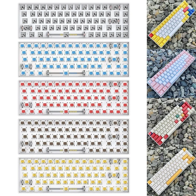 TESTER68 MECHANICAL KEYBOARD Kit Wireless 2.4G/Bluetooth 5.0 for ...