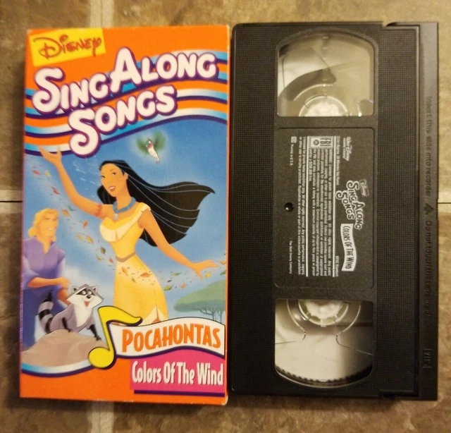DISNEYS SING ALONG Songs - Pocahontas: Colors of the Wind (VHS, 1995 ...