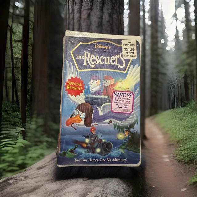 THE RESCUERS (VHS) Walt Disney Masterpiece Collection, Clamshell Case ...