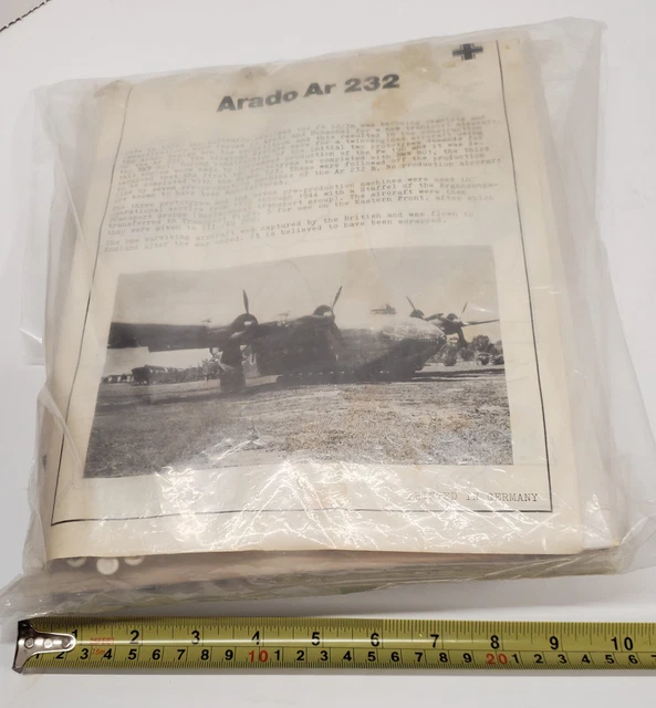 AIRMODEL ARADO AR 232 Vacuform Model Airplane Kit 1:72 Scale Kit 142 ...
