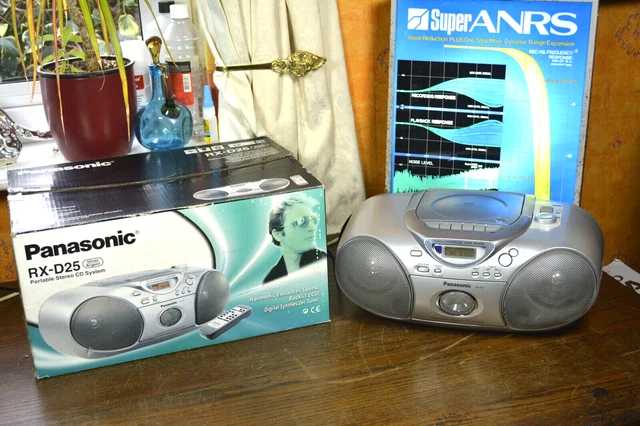 PANASONIC RX-D25 boxed CD Radio Cassette Stereo fully working ex ...