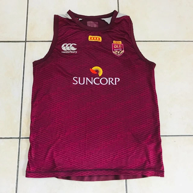 STATE OF ORIGIN Rugby League Queensland Maroons Training Vest Men's ...