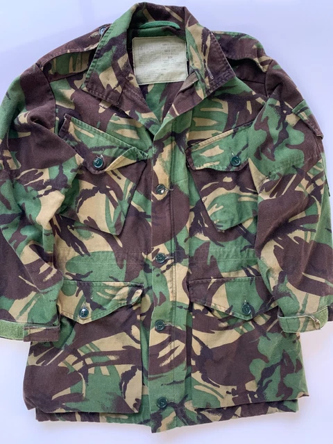 VTG OLD BRITISH DPM Camo Smock Combat Jacket Coat United Kingdom UK GB ...