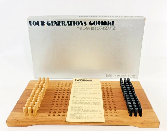 FOUR GENERATIONS GOMOKU, Vintage Japanese Strategy Board Game £35.00 ...