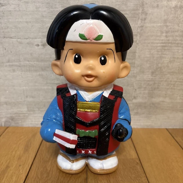 SHINKIN BANK SHIN-CHAN Piggy Bank Momotaro Soft Vinyl Rare Collectible ...