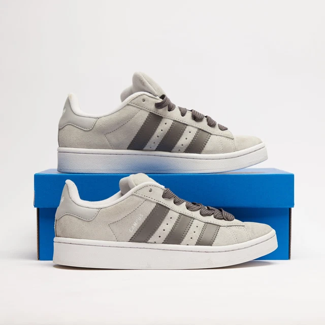 ADIDAS CAMPUS 00S scarpe da ginnastica da donna grigie taglia 7 EUR 19 ...