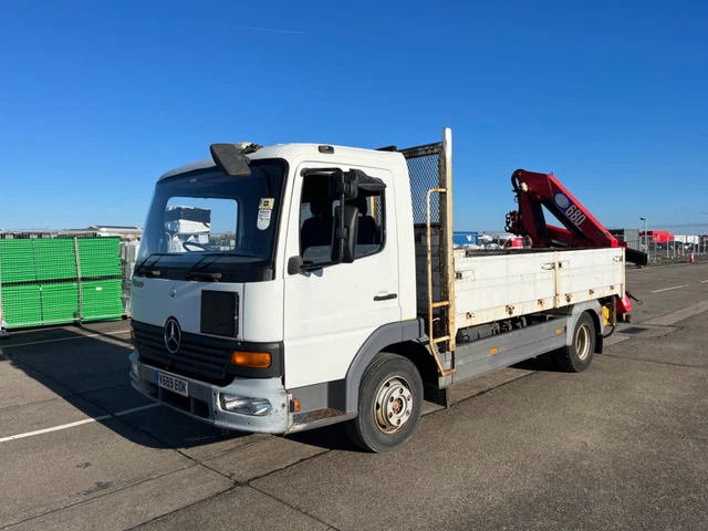 MERCEDES ATEGO 1017 Crane Lorry Double Dropside Body Only 110000 Miles ...