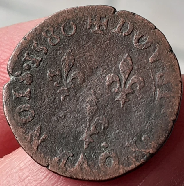 MONNAIE DOUBLE TOURNOIS Henri III 1580 G RARE EUR 42,00 - PicClick FR