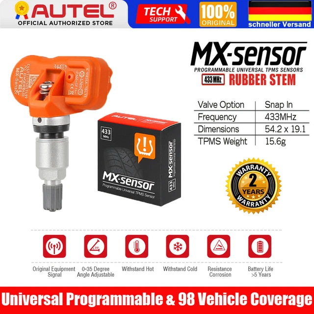 2024 AUTEL MX sensor 433MHz original tire pressure sensor TPMS TDKS ...