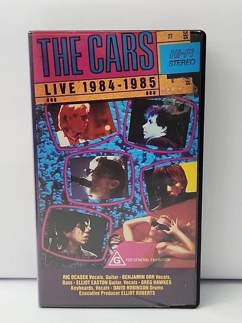 THE CARS LIVE 1984-1985 VHS Video Tape Vestron Musicvideo PAL RARE £12. ...