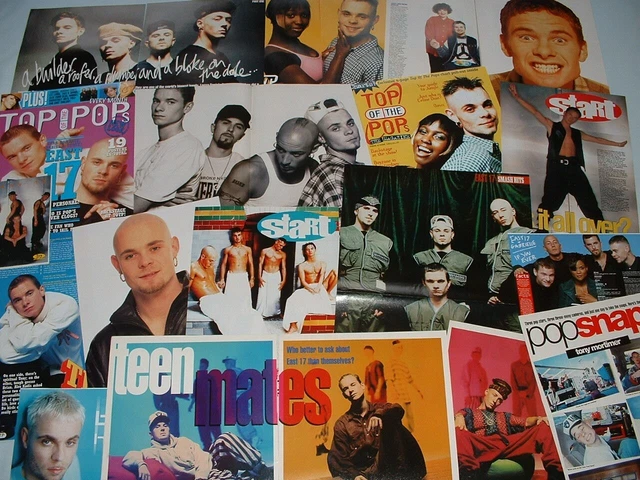 EAST 17 SET Of Magazine Cuttings Clippings Posters (BRIAN HARVEY/TONY ...