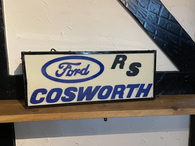 FORD COSWORTH RS Illuminated Light Up Shop Advertising Sign Garage Cave ...