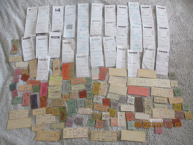 BUS TICKETS - Old New Vintage - England Wales Scotland Ireland Isle of ...