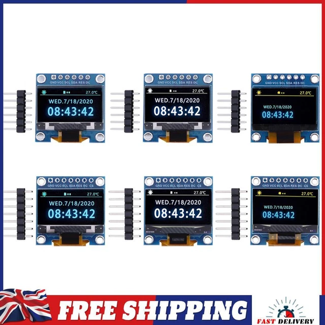0.96 INCH OLED Display Module IC SPI Interface SSD1315 Driver LCD ...