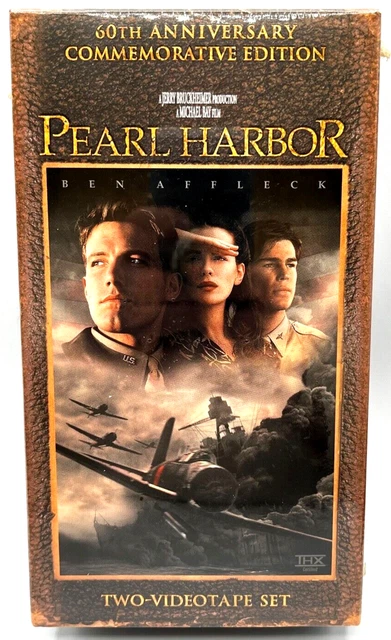 PEARL HARBOR VHS Factory Sealed 2001 Pan Scan 60th Anniversary 2 Tape ...