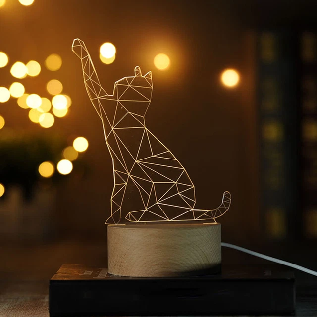 3D LED LAMP Night Light Table Reading Animal for Kids Gift Lights £13. ...