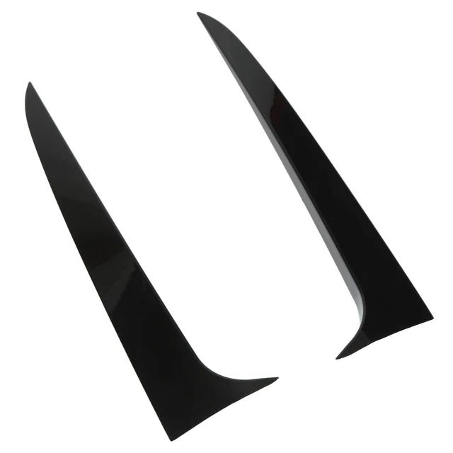 PAIR REAR WINDOW Side Spoiler Wing Left Right Glossy Black Replacement ...