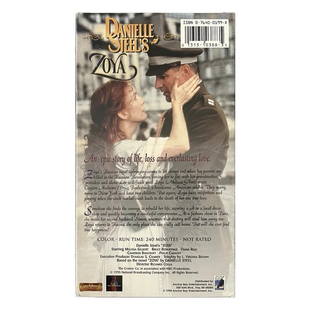 DANIELLE STEEL’S ZOYA (VHS, 1995) Melissa Gilbert - NEW SEALED £13.41 ...