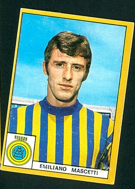 FIGURINA CALCIATORI EDIS 1969-70! Emiliano Mascetti (Verona)! Ottima ...