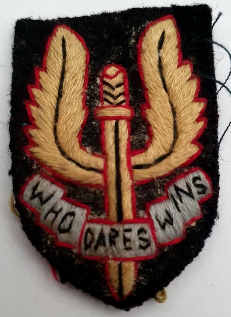 SAS SPECIAL AIR SERVICE COMMANDO Cloth Beret Badge. Post WW2 British ...