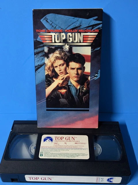 TOP GUN (VHS) 1986 Paramount Pictures-Tom Cruise-Kelly McGillis ...