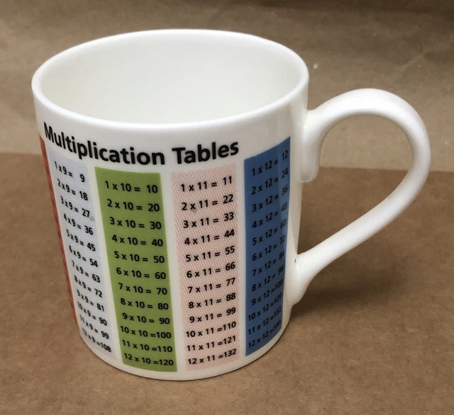 MCLAGGAN SMITH MULTIPLICATION Tables Bone China Mug £4.49 - PicClick UK