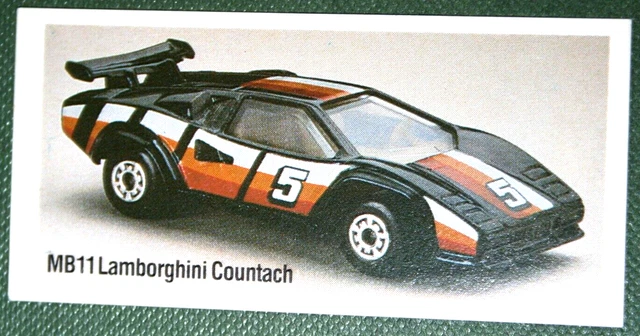 LAMBORGHINI COUNTACH LP 500S MATCHBOX Model Collectors Card RC03 EUR 4 ...