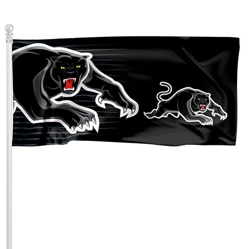 PENRITH PANTHERS NRL New Logo Style Flag Pole Flag 90 cm by 180cm! $64. ...