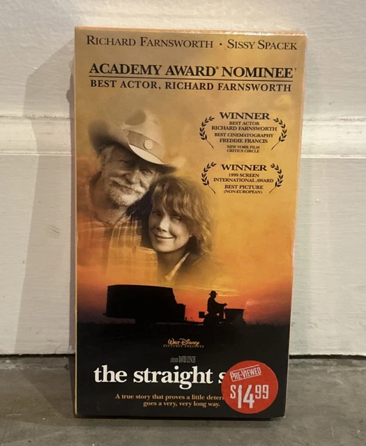 THE STRAIGHT STORY (VHS 2000) Disney David Lynch Pre-Viewed Resealed ...