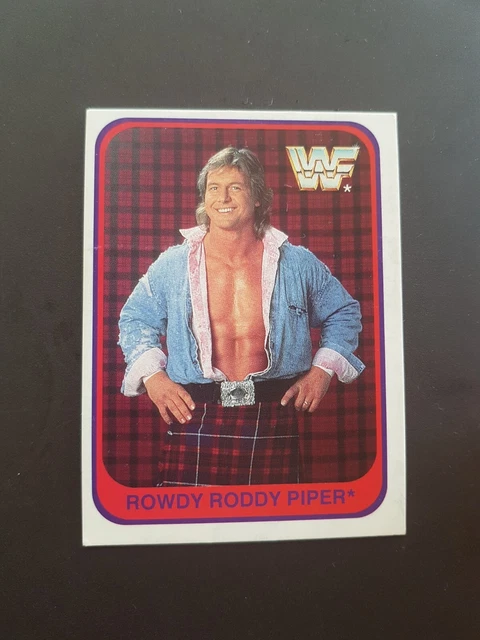 RARE ROWDY RODDY Piper 1991 Merlin Card WWE WWF WCW Wrestling - Italian ...