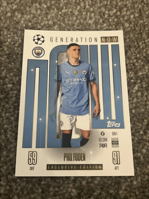 MATCH ATTAX 2024/25 Phil Foden Generation Now Football Card £0.99 ...