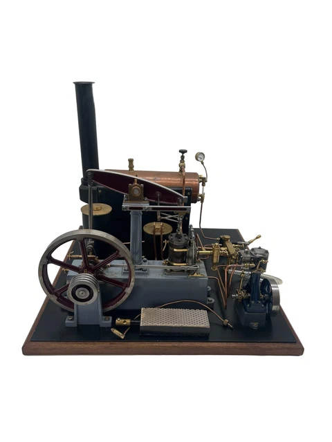 SUPERB LIVE STEAM Stuart Beam Engine / 10V Steam Plant Workshop Layout ...