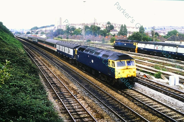 ORIGINAL 35MM RAILWAY Slide Diesel Electric Locomotive 47443 (RB68) £2. ...
