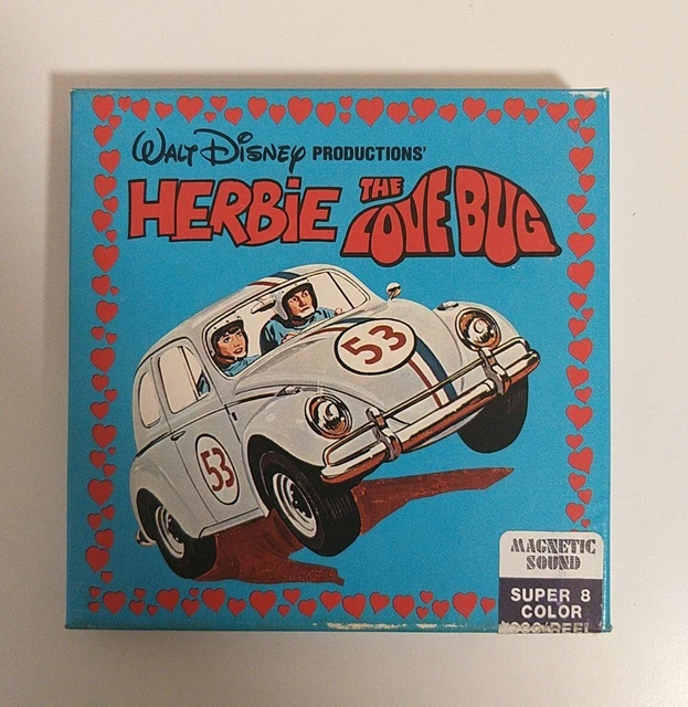 VINTAGE HERBIE THE Love Bug Walt Disney Productions Super 8 Colour $12. ...