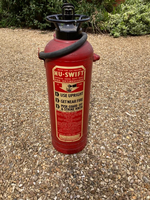 VINTAGE NU-SWIFT FIRE Extinguisher Water Type £35.00 - PicClick UK