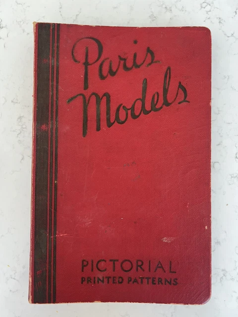 VINTAGE PARIS MODELS Pictorial Print Pattern Illust Book,#29, 70+ Pages ...