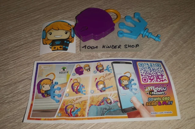 KINDER JOY VD 319 Vd319 Funko Street Style Toy Padlock Girl + Bpz 03. ...