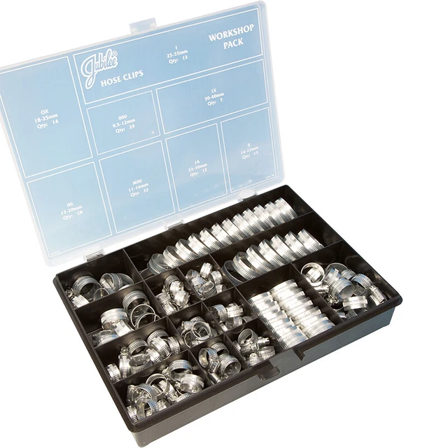 ORIGINAL JUBILEE CLIPS Werkstattpack 143 verschiedene Schlauchclips ...