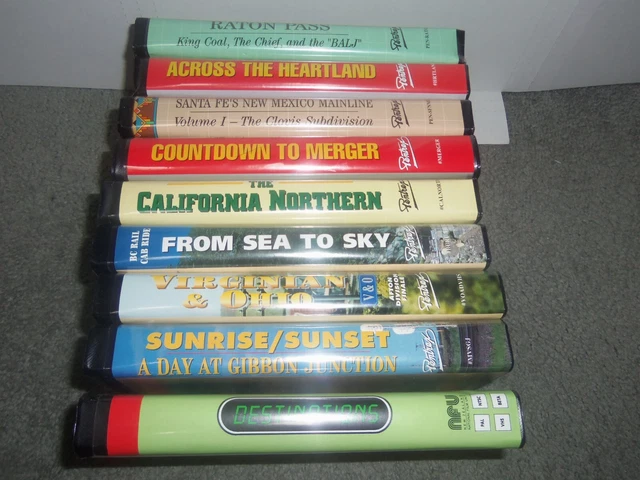 RAILROAD PENTREX VHS Lot Of 9 VHS Tapes: RATON-SANTA FE-GIBBON JCT-BC ...
