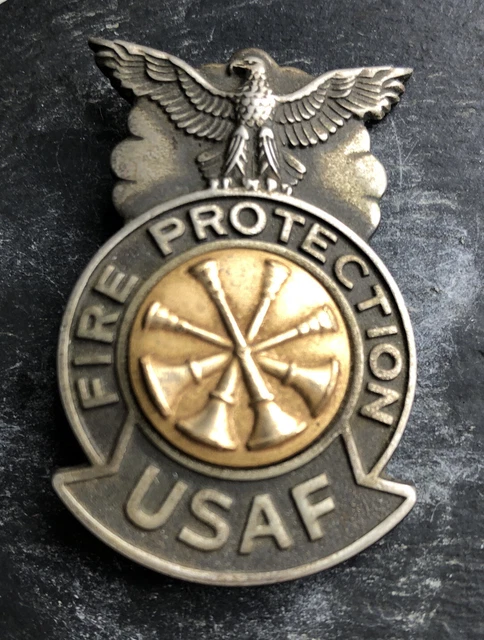 OBSOLETE ORIGINAL USAF FIRE PREVENTION Badge £12.00 - PicClick UK
