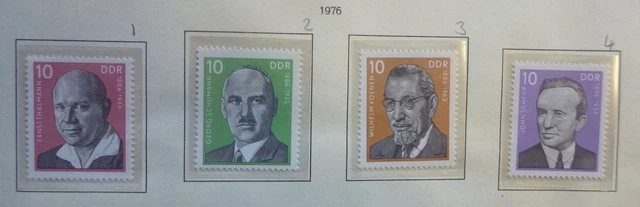 DDR EAST GERMANY 1976 Personalities Of The Labor Party Set 4 Mint ...